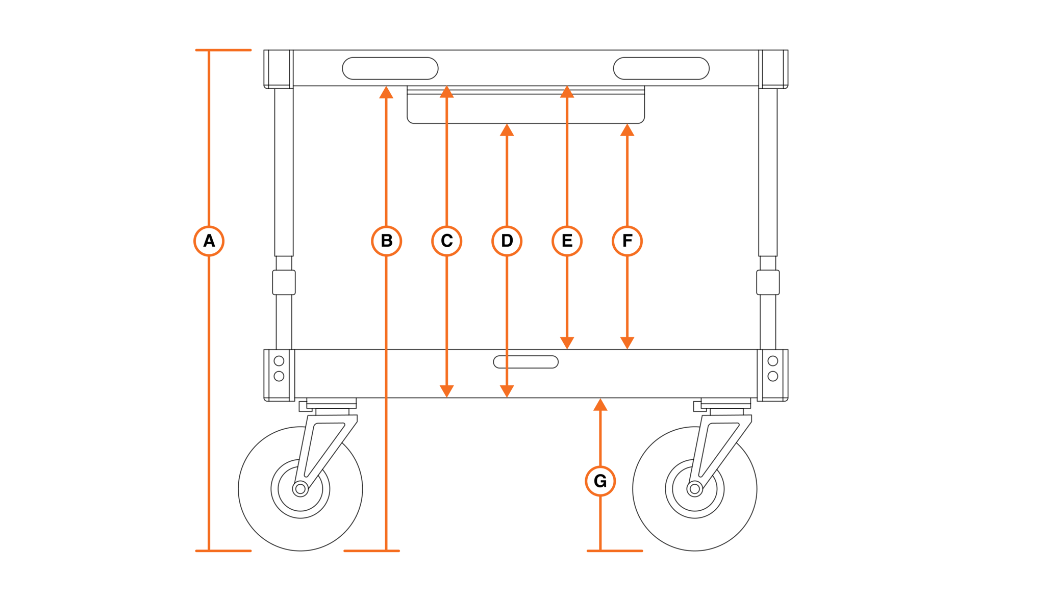 What are the specifications of INOVATIV Workstation Carts?