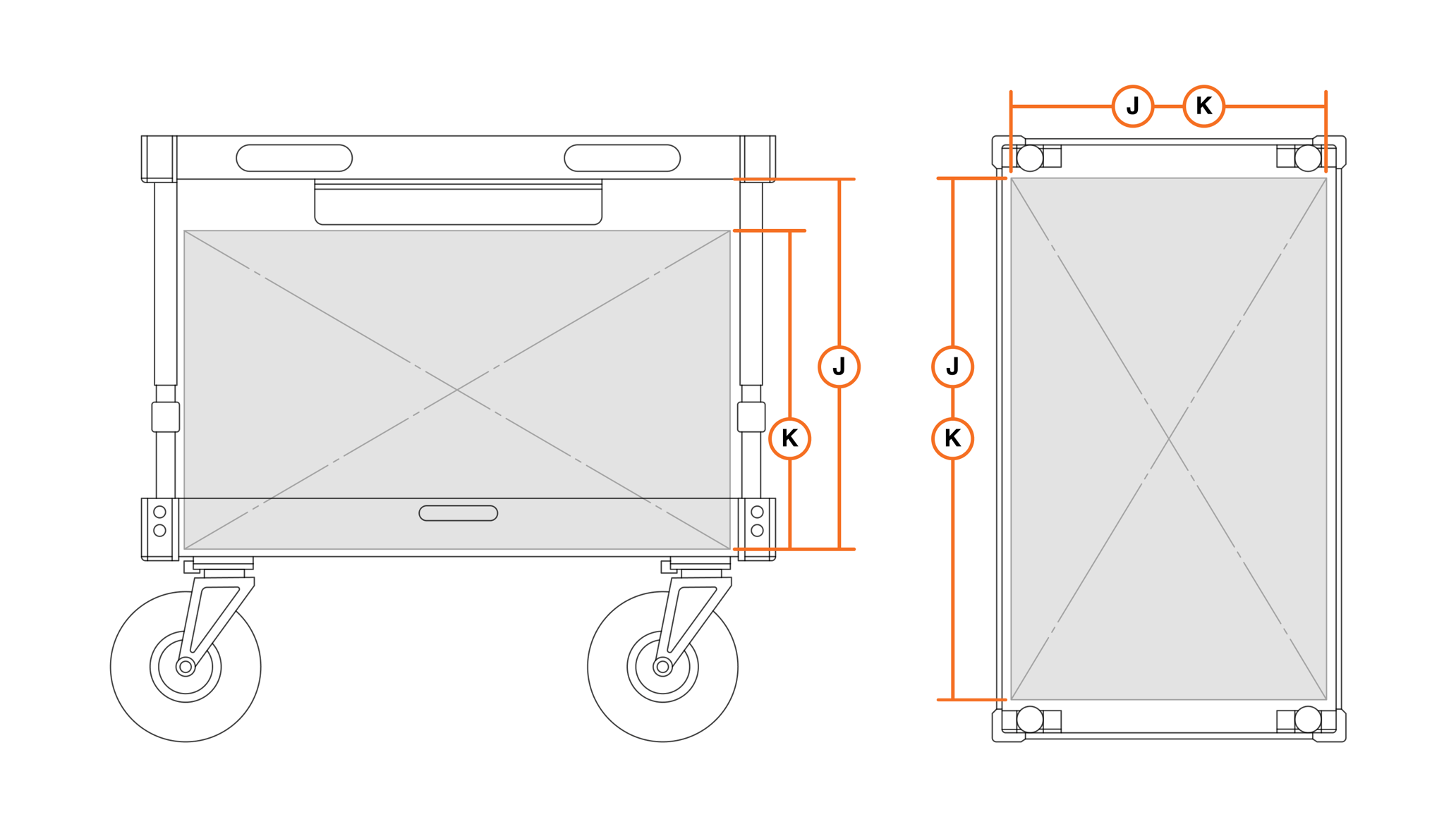 What are the specifications of INOVATIV Workstation Carts?
